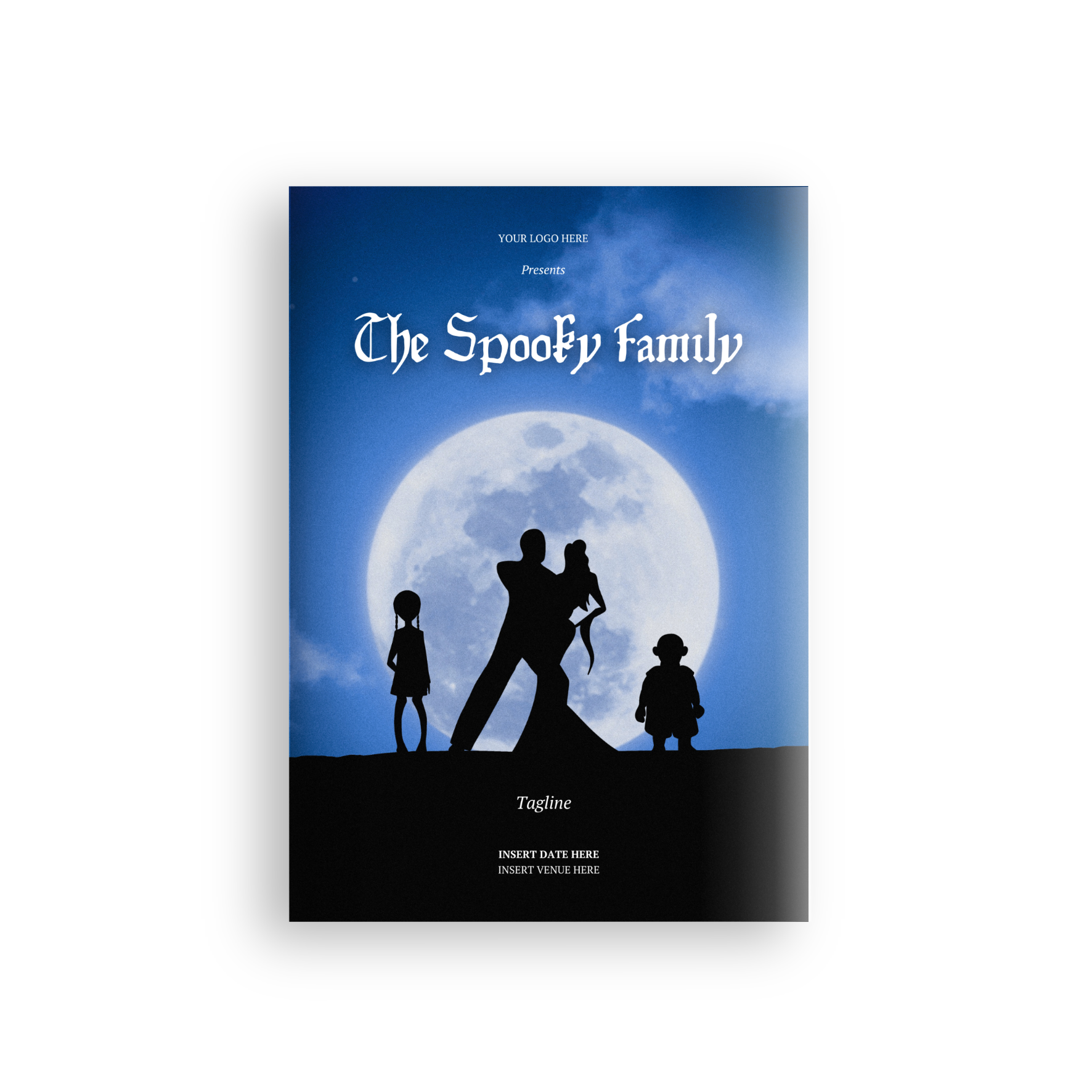 The Spooky Family Program Canva Template - A4 – Encore Templates